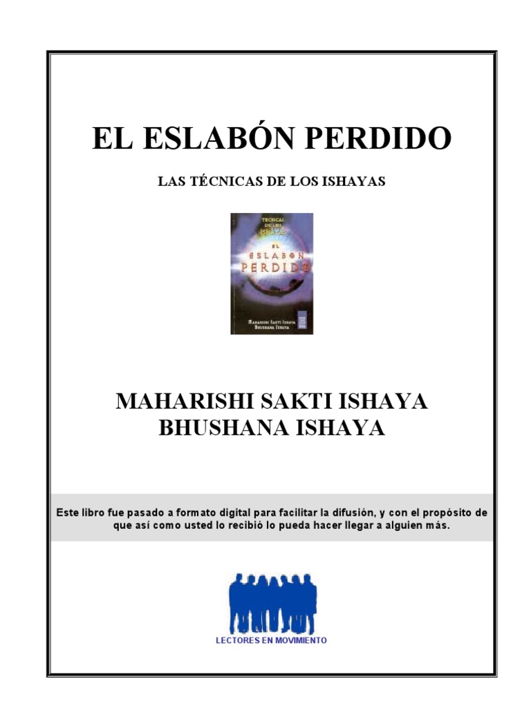 Ishayas - El EslabÃ N Perdido | PDF | Temor | Amor