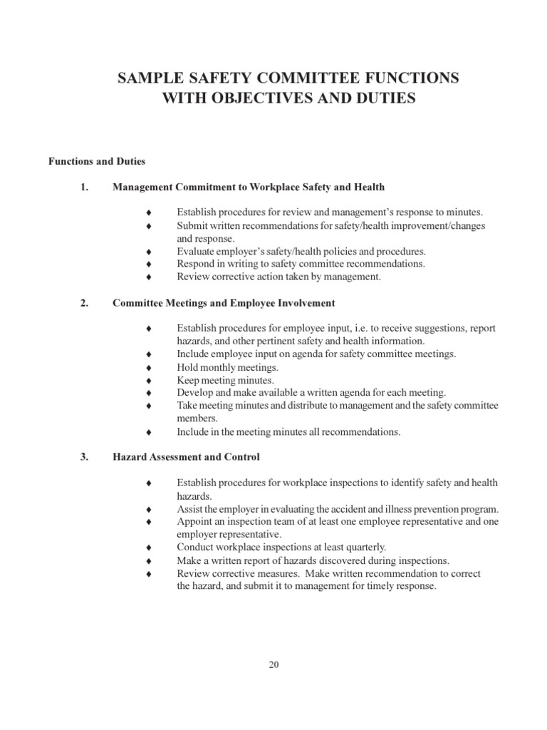 A Guide to Safety Committee Meeting Tech3 | Occupational Safety And ...