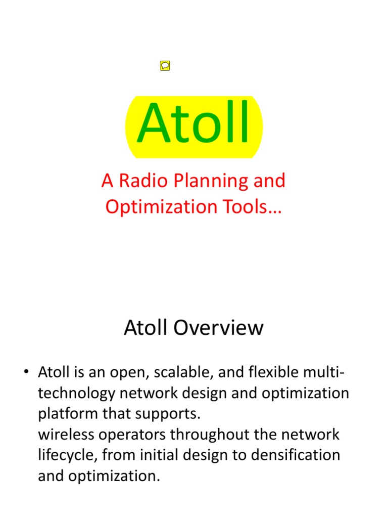 A Comprehensive Guide to Network Planning and Optimization Using Atoll ...
