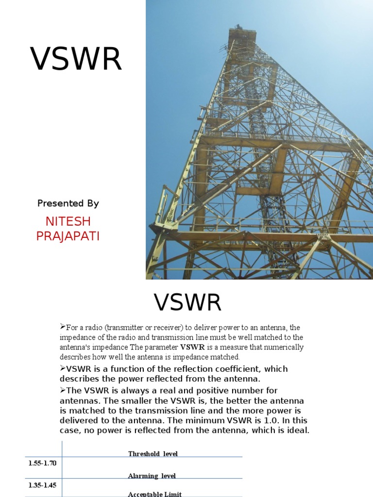 VSWR | PDF | Radio | Electrical Engineering