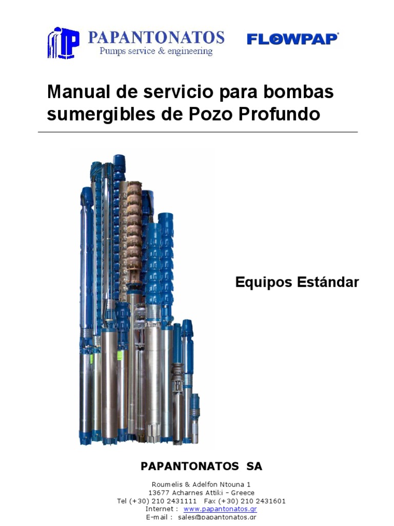 Detalle de Bomba Sumergible | PDF