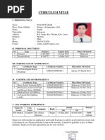 Contoh CV Pelaut | PDF