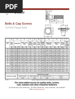 Unc Unf Metric Thread Chart Northwest Fastener | PDF | Screw | Metalworking