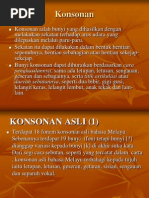 Konsonan Asli Dan Konsonan Pinjaman Dalam B Melayu | PDF