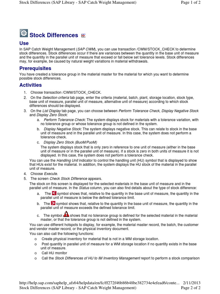 Catch Weight Management PDF | PDF | Warehouse | Weight