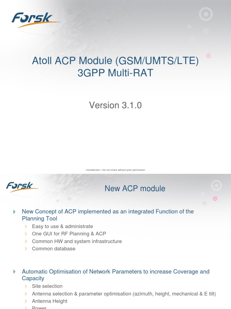 Atoll GSM Umts Lte Acp | PDF | Gsm | Mathematical Optimization