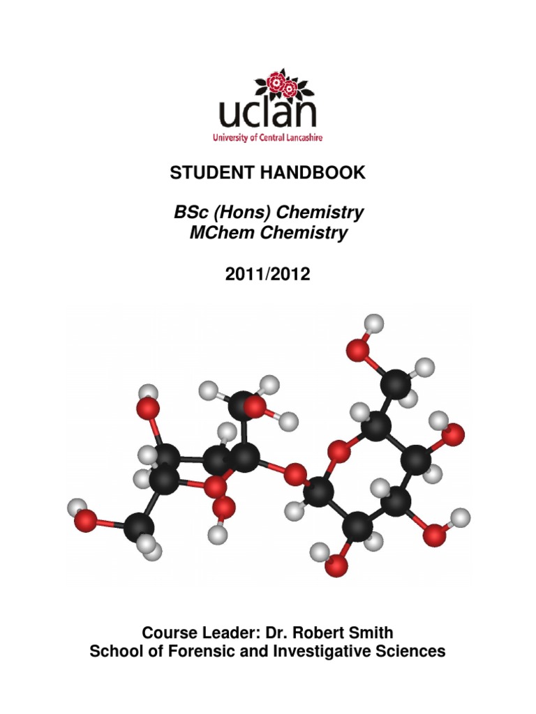 BSC and MChem Chemistry Course Handbook 201112 | PDF | Organic ...