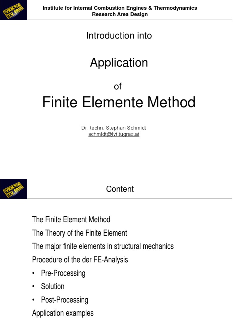 Finite Element Method Overview | PDF