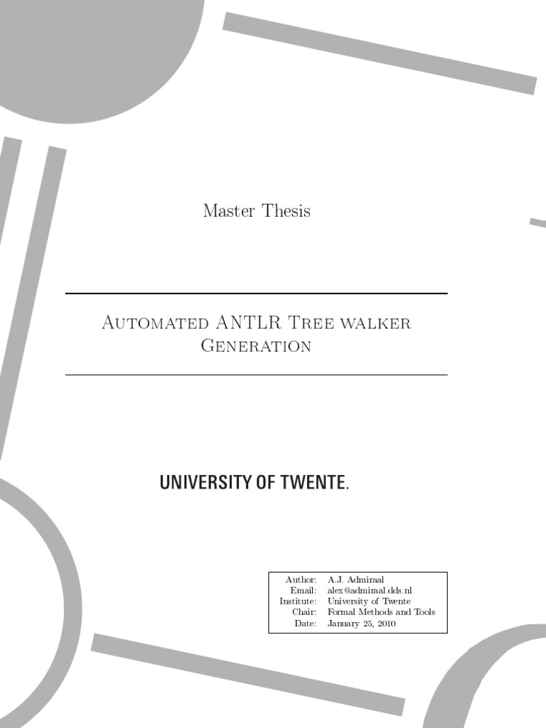 Automated ANTLR Tree Walker Generation | PDF | Parsing | Compiler