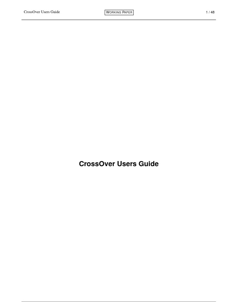 Crossover Mac | PDF | Installation (Computer Programs) | Mac Os