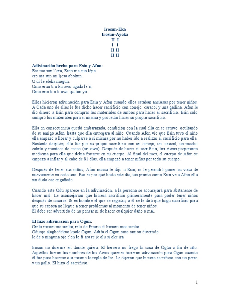 Irosun Eka | PDF | Cabra | Sacerdote