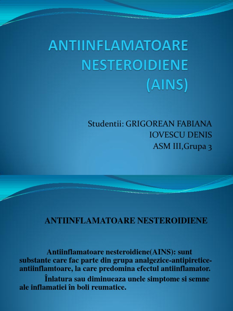 ANTIINFLAMATOARE NESTEROIDIENE CURS ASM
