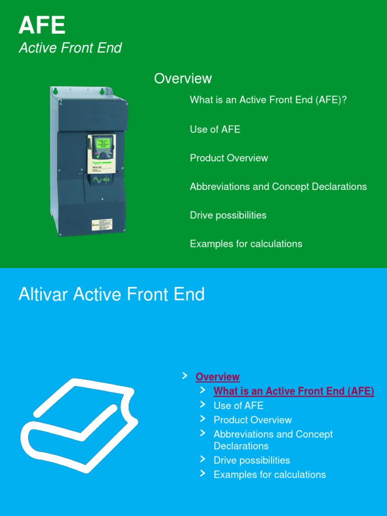 AFE Active Front End | PDF | Power Inverter | Direct Current