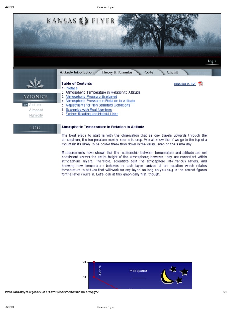 Kansas Flyer | PDF | Altitude | Atmosphere Of Earth