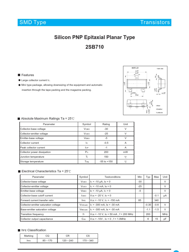 SMD Transistor Specifications and Pinout | PDF | Computers | Technology ...