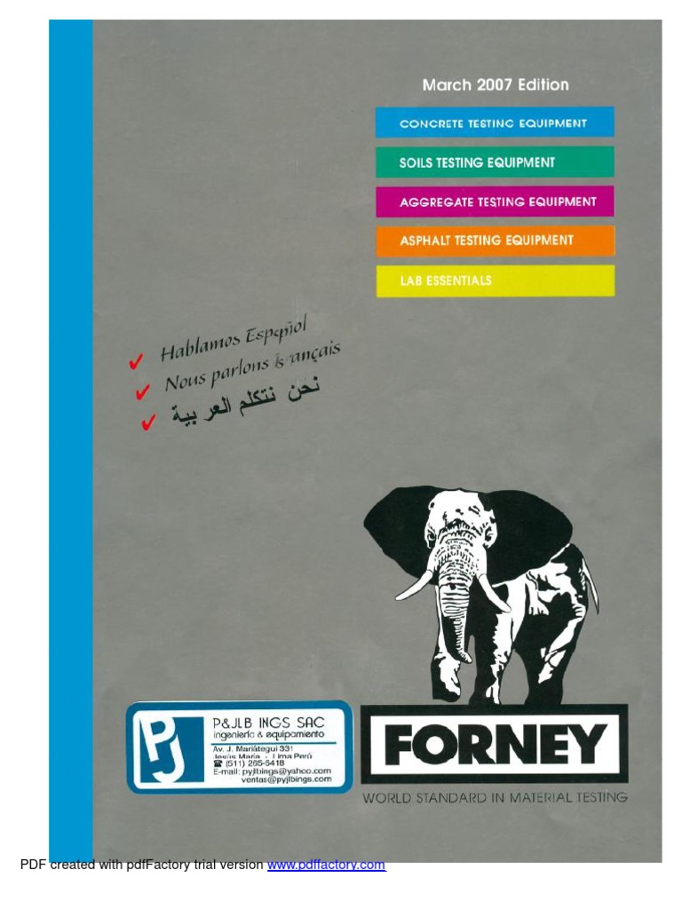 Catalogo FORNEY - Equipos Especiales | PDF | Tubería (transporte de ...