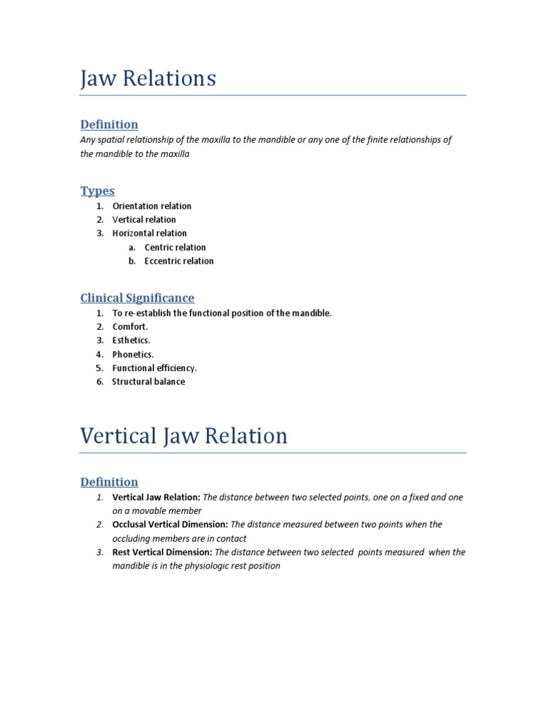 Jaw Relations | PDF | Dentures | Electromyography