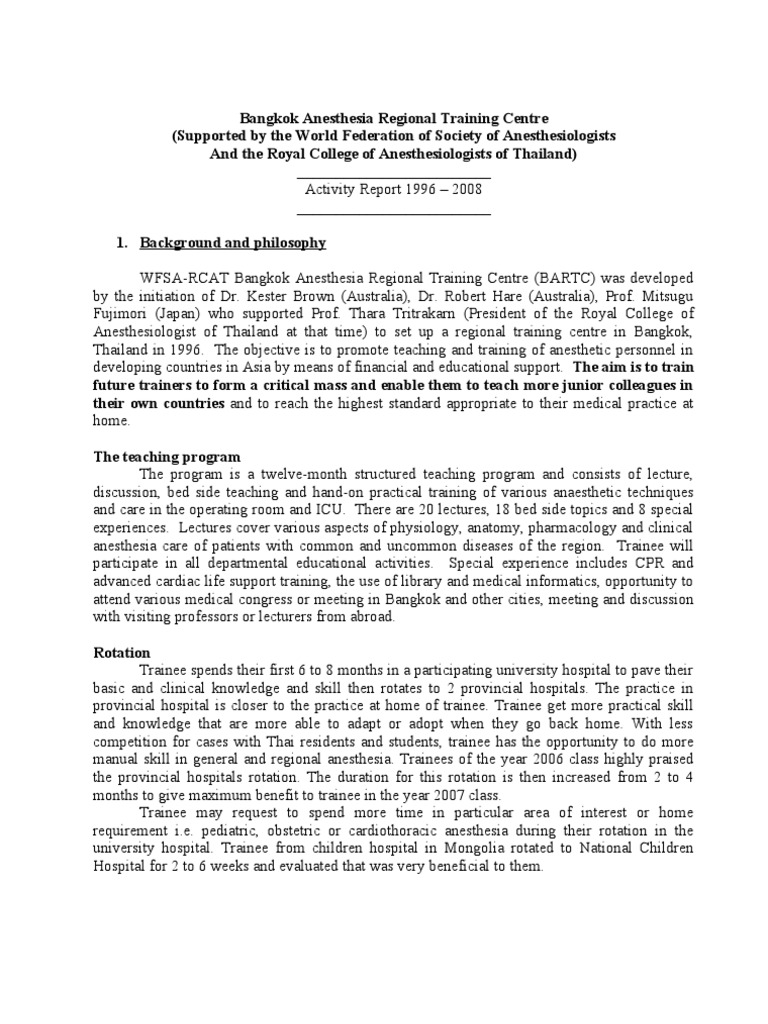 WFSA | PDF | Cambodia | Anesthesia