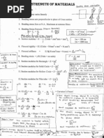 Strength of Materials Formula Sheet | PDF | Strength Of Materials ...