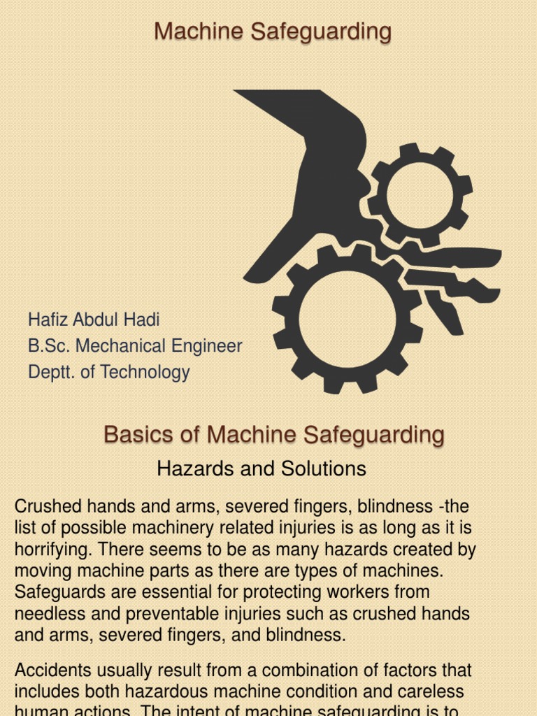 Machine Safeguarding | PDF | Machines | Clutch
