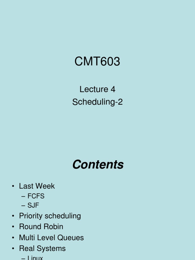Dinh Thoi Cpu Pdf Scheduling Computing Concurrency Computer Science