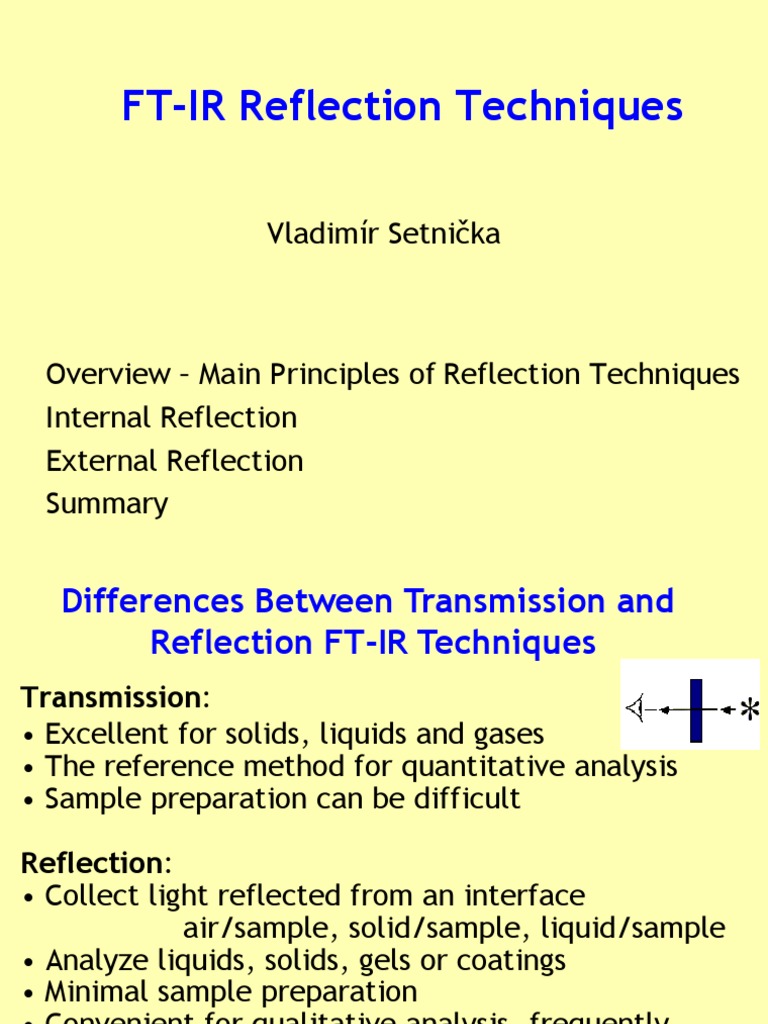 FTIR Reflection Techniques | PDF