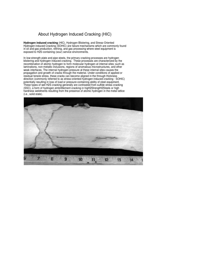 Understanding Hydrogen Induced Cracking | PDF | Hydrogen | Fracture