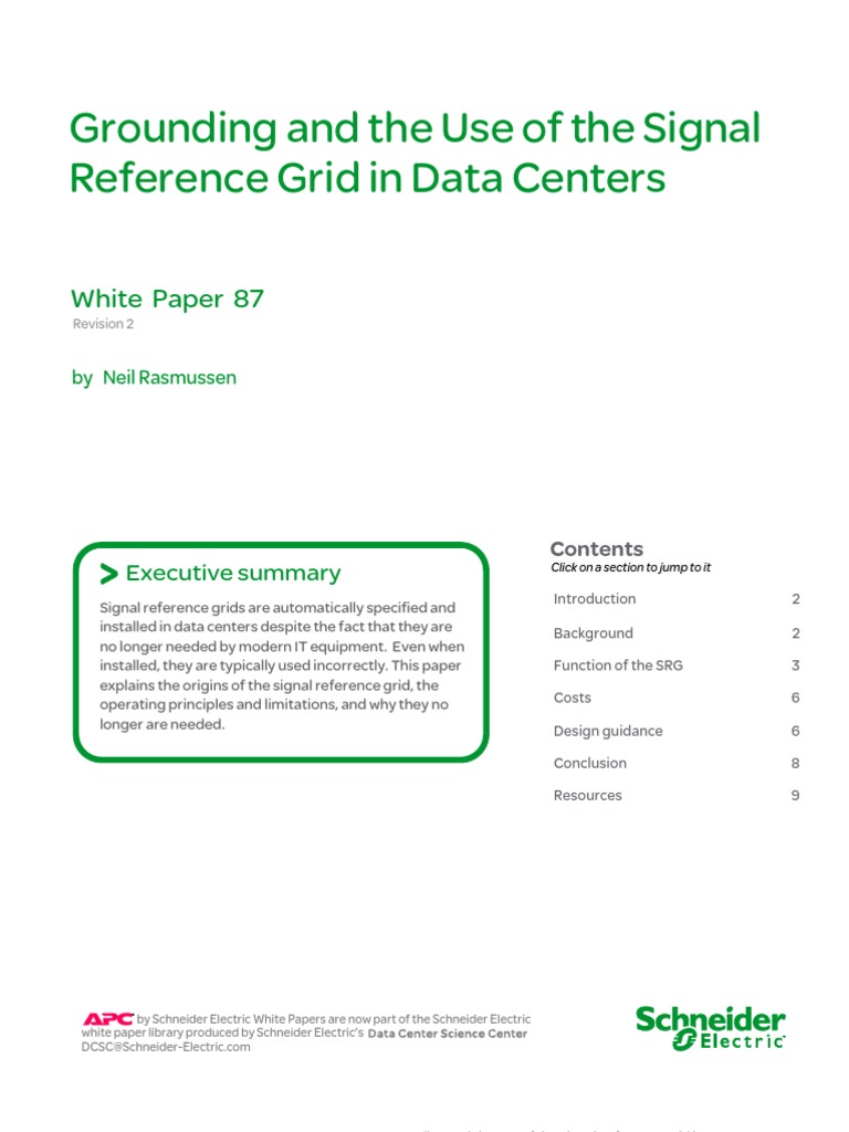 APC - Grounding and The Use of The Signal Reference Grid in Data ...