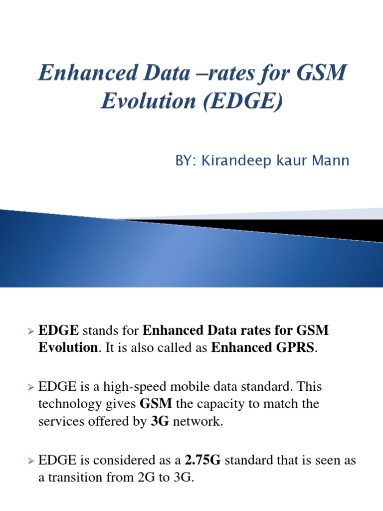 Understanding EDGE in Mobile Data | PDF | Gsm | General Packet Radio ...