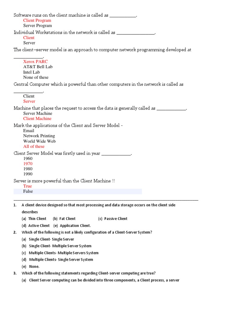 Client | PDF | Client–Server Model | Client (Computing)