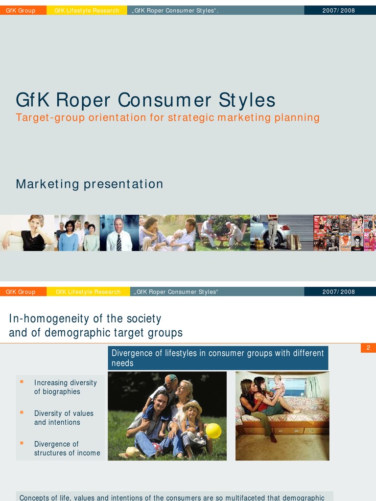 Presentation Roper Consumer Styles | PDF | Target Audience | Consumer ...