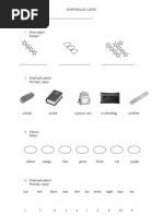 Bosanski Radna Sveska Listici Za Prvi Razred | PDF