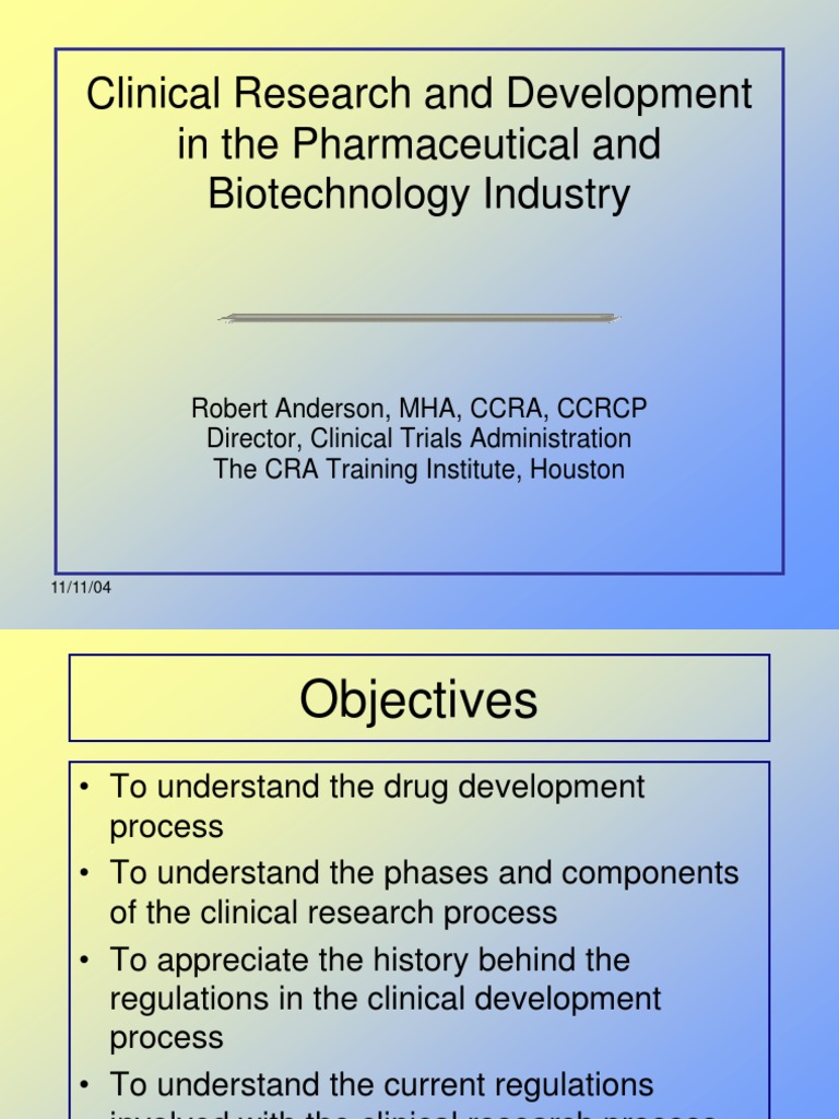 Clinical Research in Pharma & Biotech | PDF | Drug Development ...