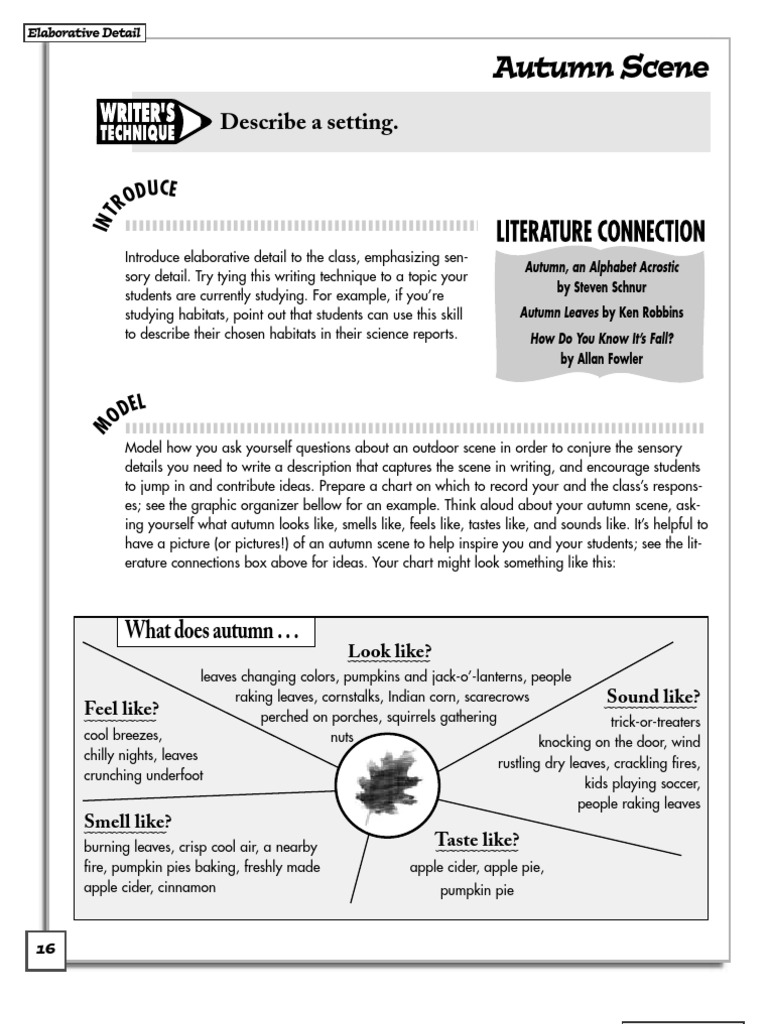 Autumn Scene Writing | PDF | Watercolor Painting | Paintings