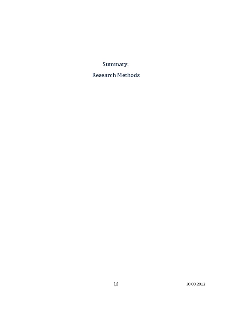 Outline Research Methods | PDF | Validity (Statistics) | Causality