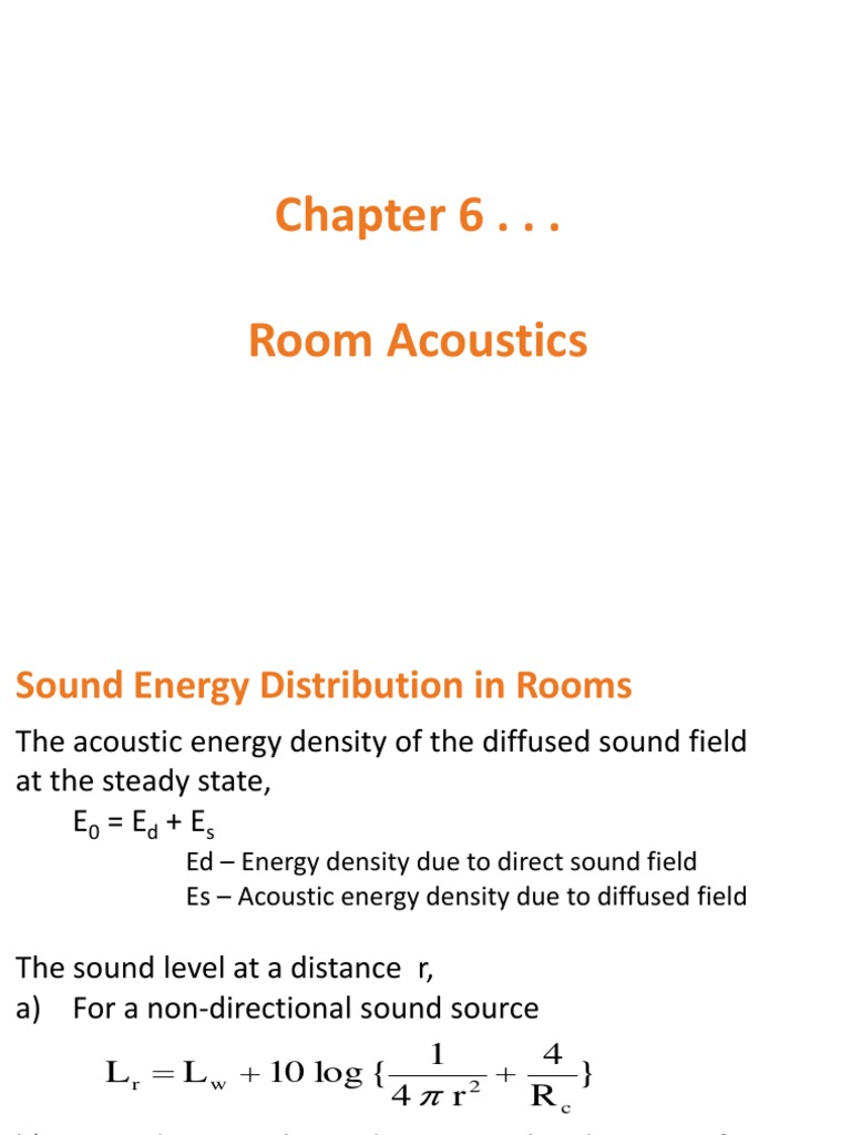 Room Acoustics and Noise Control Techniques | PDF | Noise | Motion ...