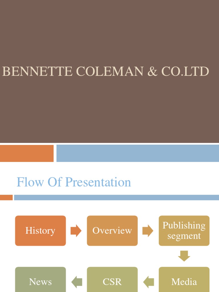 Bennett Coleman and Co | PDF | News Media | Mass Media