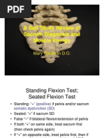 Sacral OMM Guide | PDF | Anatomical Terms Of Motion | Human Anatomy