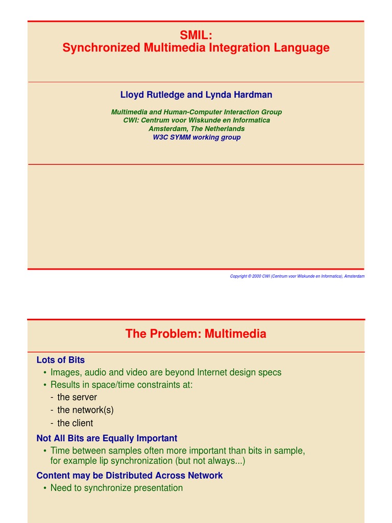 SMIL (Web) Presentation (Old) | PDF | Xml | Cascading Style Sheets