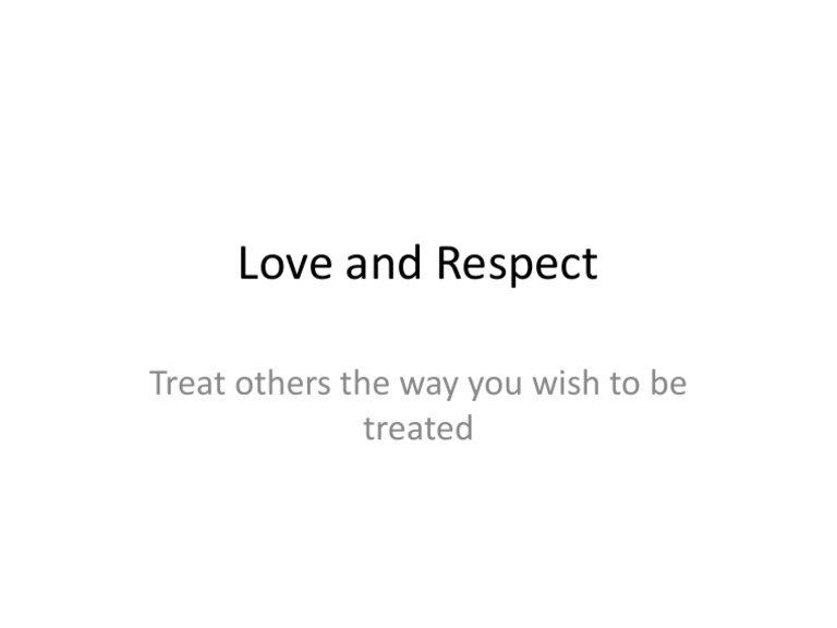 Love and Respect | PDF