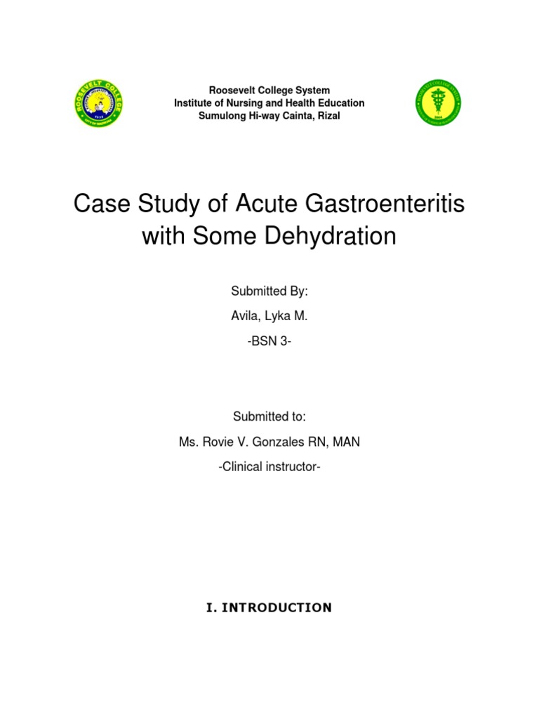 Acute Gastroenteritis Case Study | PDF | Clinical Medicine | Immunology