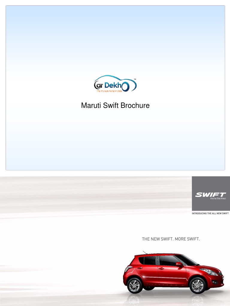 Maruti Swift Brochure | PDF