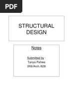 STRUCTURAL DESIGN Report | PDF | Structural Load | Bending