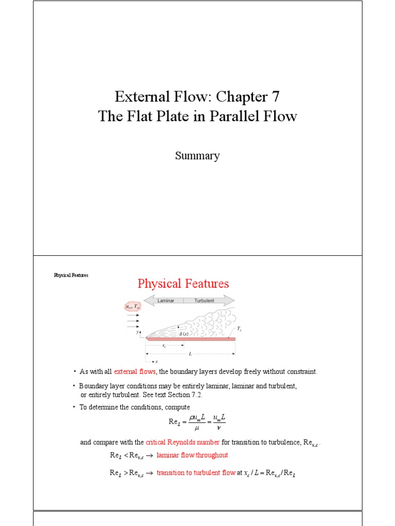 Lec 13 Forced Convection Flat Plate Summary | Download Free PDF ...