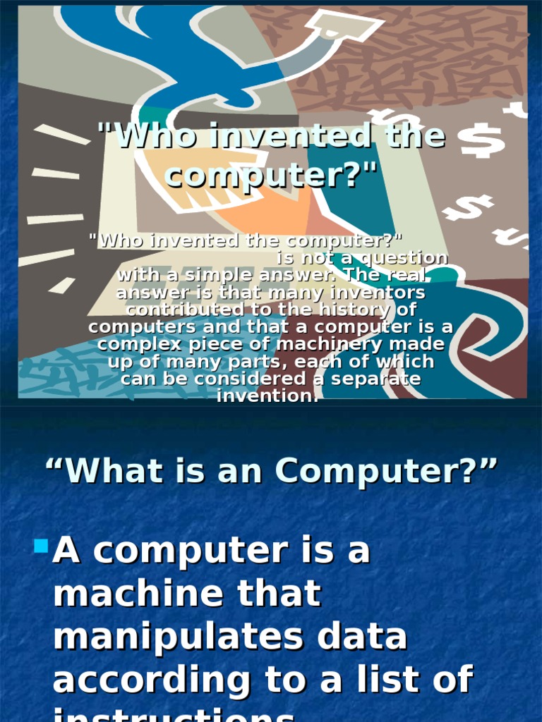 Who Invented The Computer | PDF | Computer Science | Computer Hardware