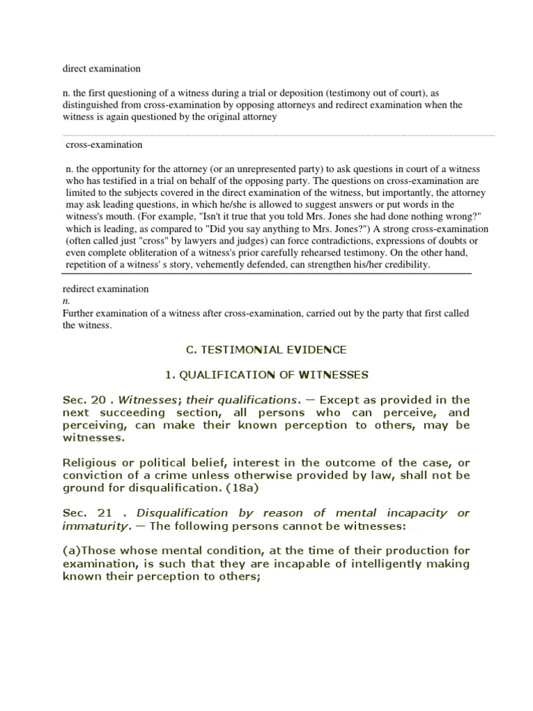 Direct Examination | PDF | Cross Examination | Witness