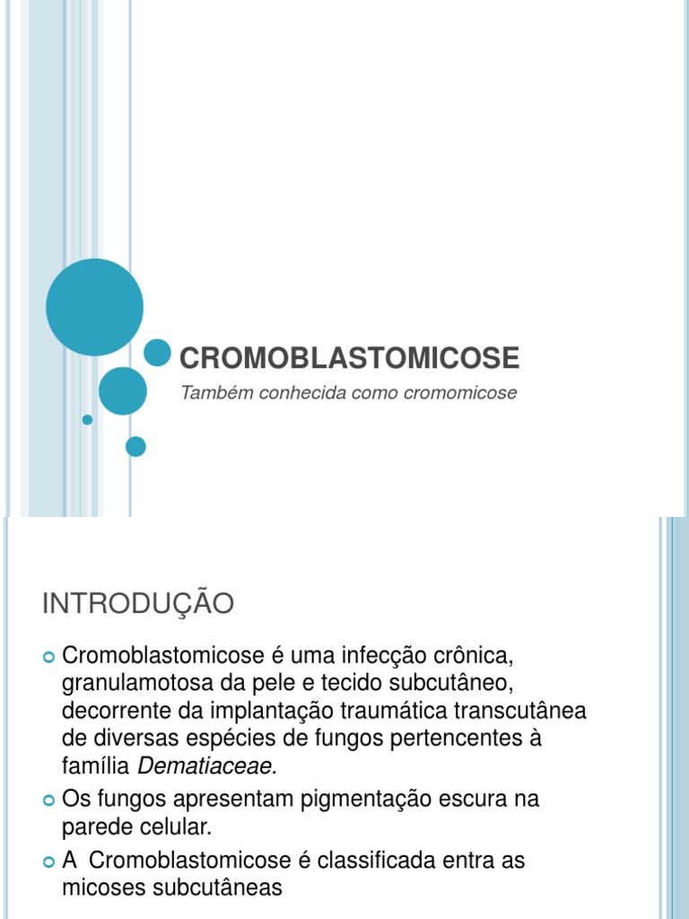 Cromoblastomicose em Trabalhadores Rurais | PDF | Especialidades ...