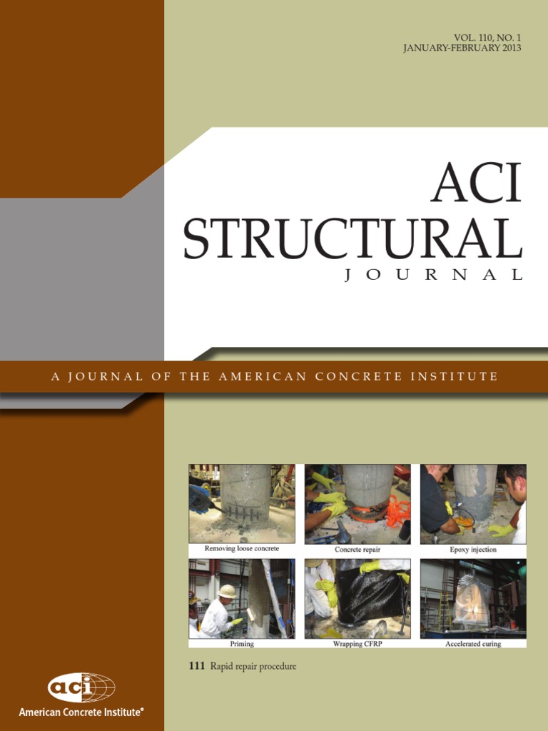 Aci Structural Journal January-February 2013 v. 110 No. 1 Complete | PDF | Stress (Mechanics ...