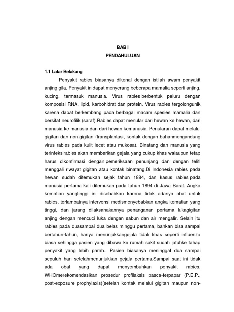 Rabies | PDF | Sains & Matematika