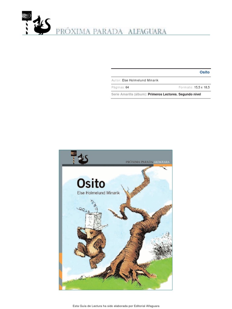 Guia Actividades Osito | PDF